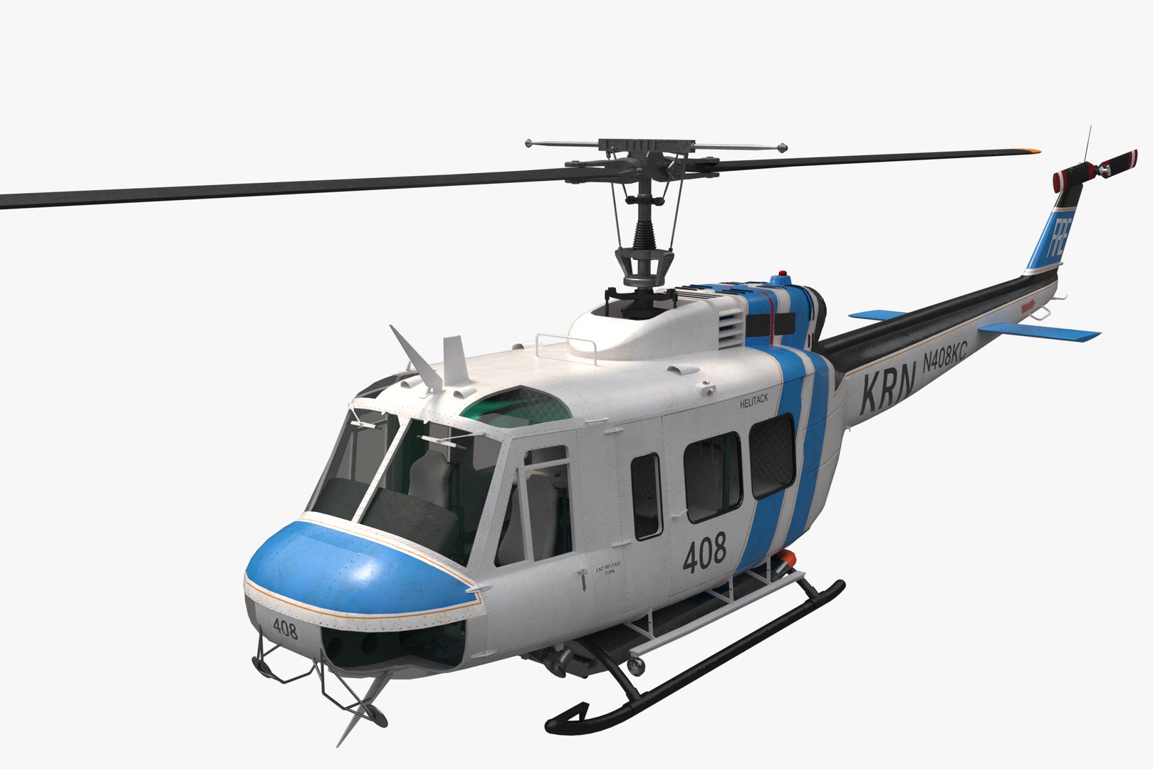 Helicopter bell uh-1 huey 3D model - TurboSquid 1580065