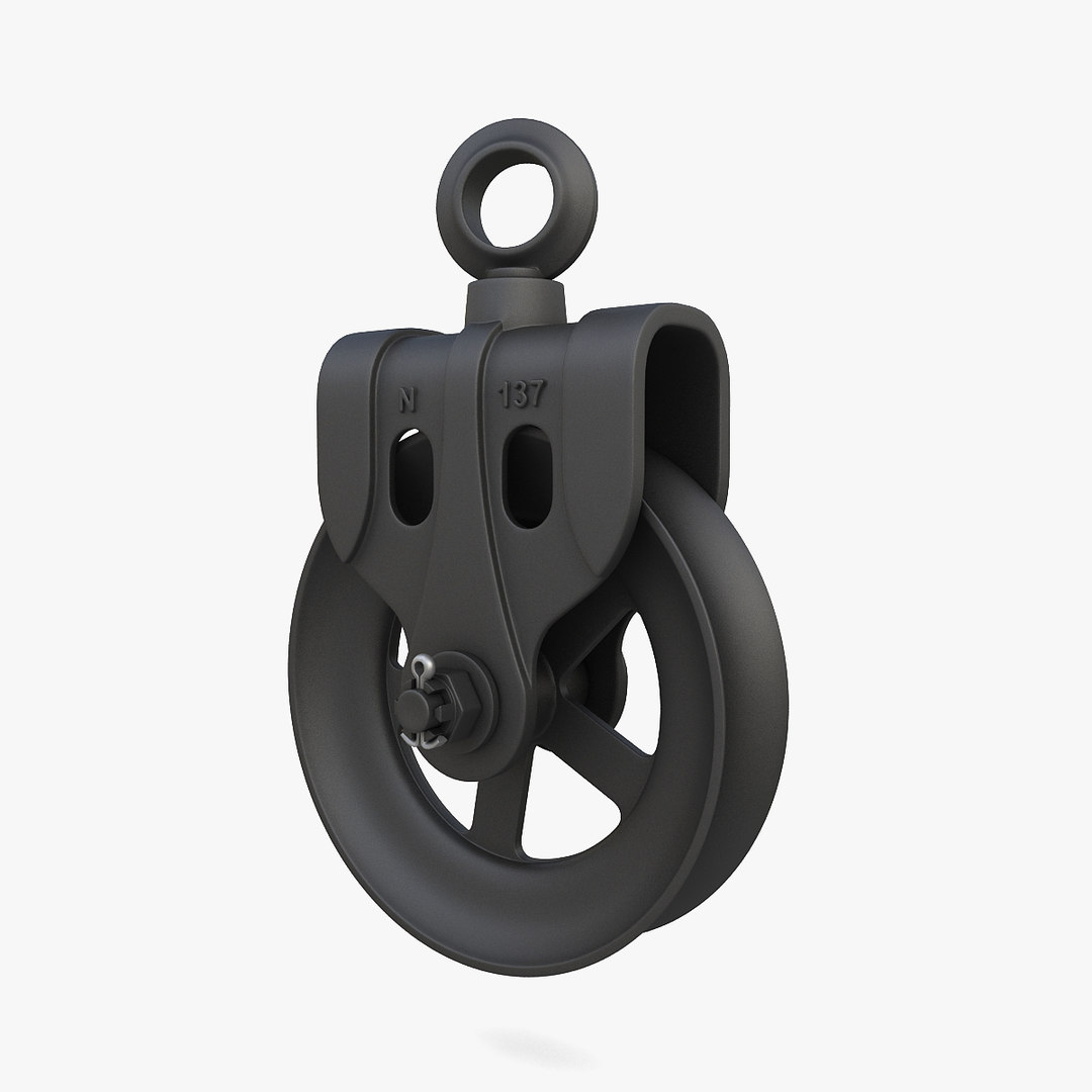 Old barn pulley 3D model - TurboSquid 1579803