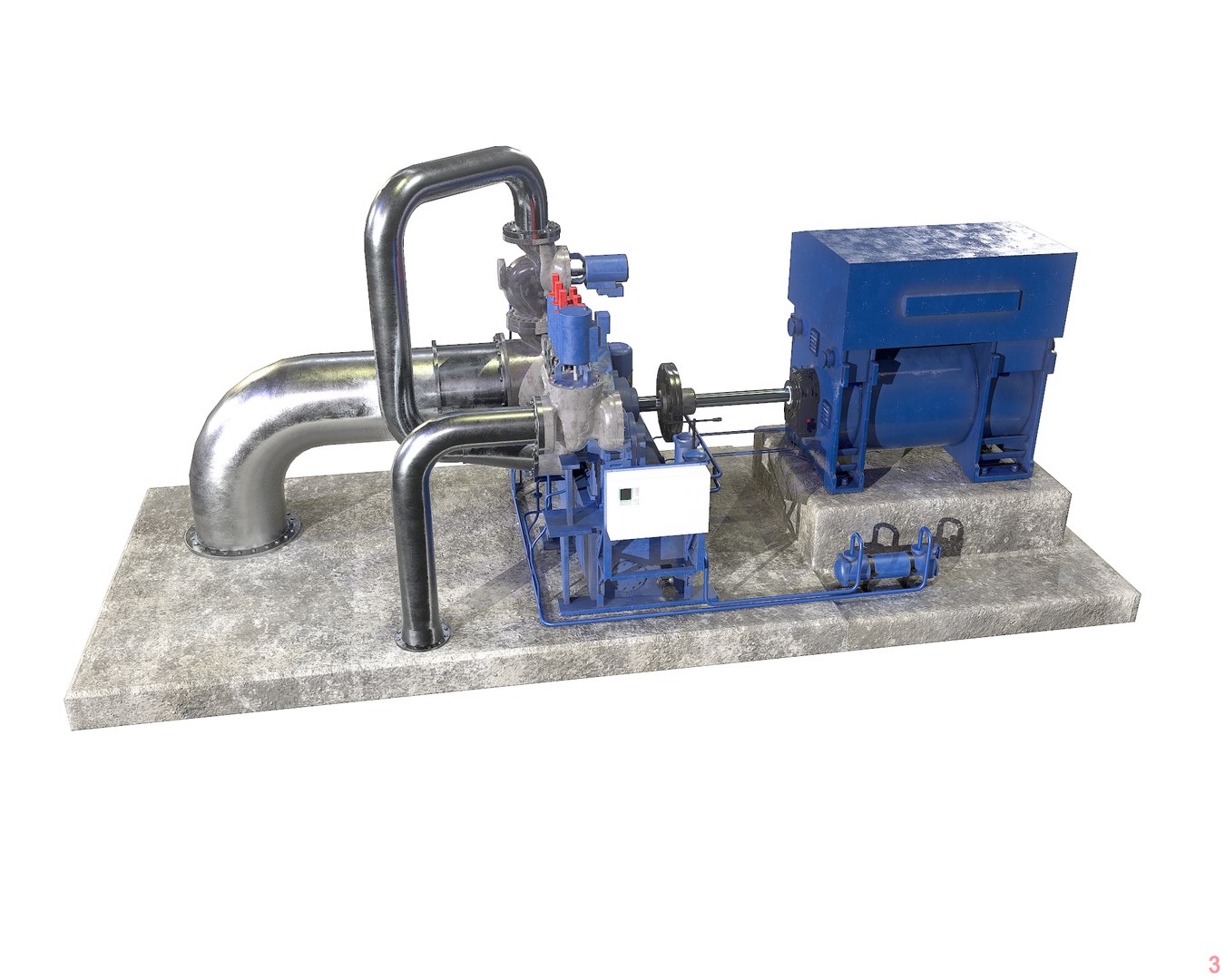 3D siemens sst 060 steam turbine model - TurboSquid 1579909