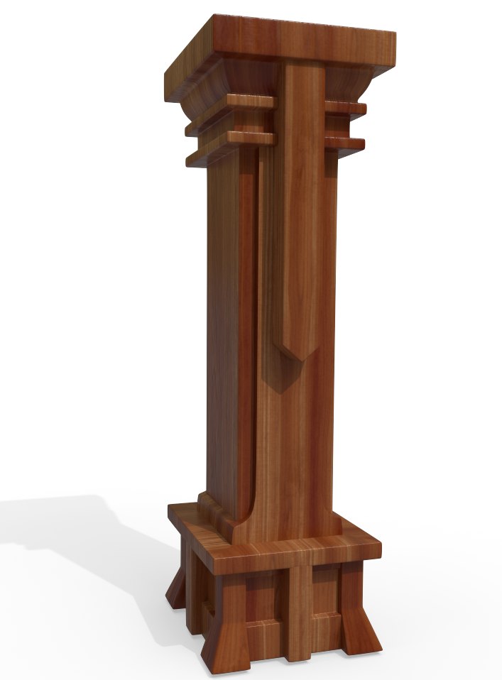 Column structure architecture 3D model - TurboSquid 1580018