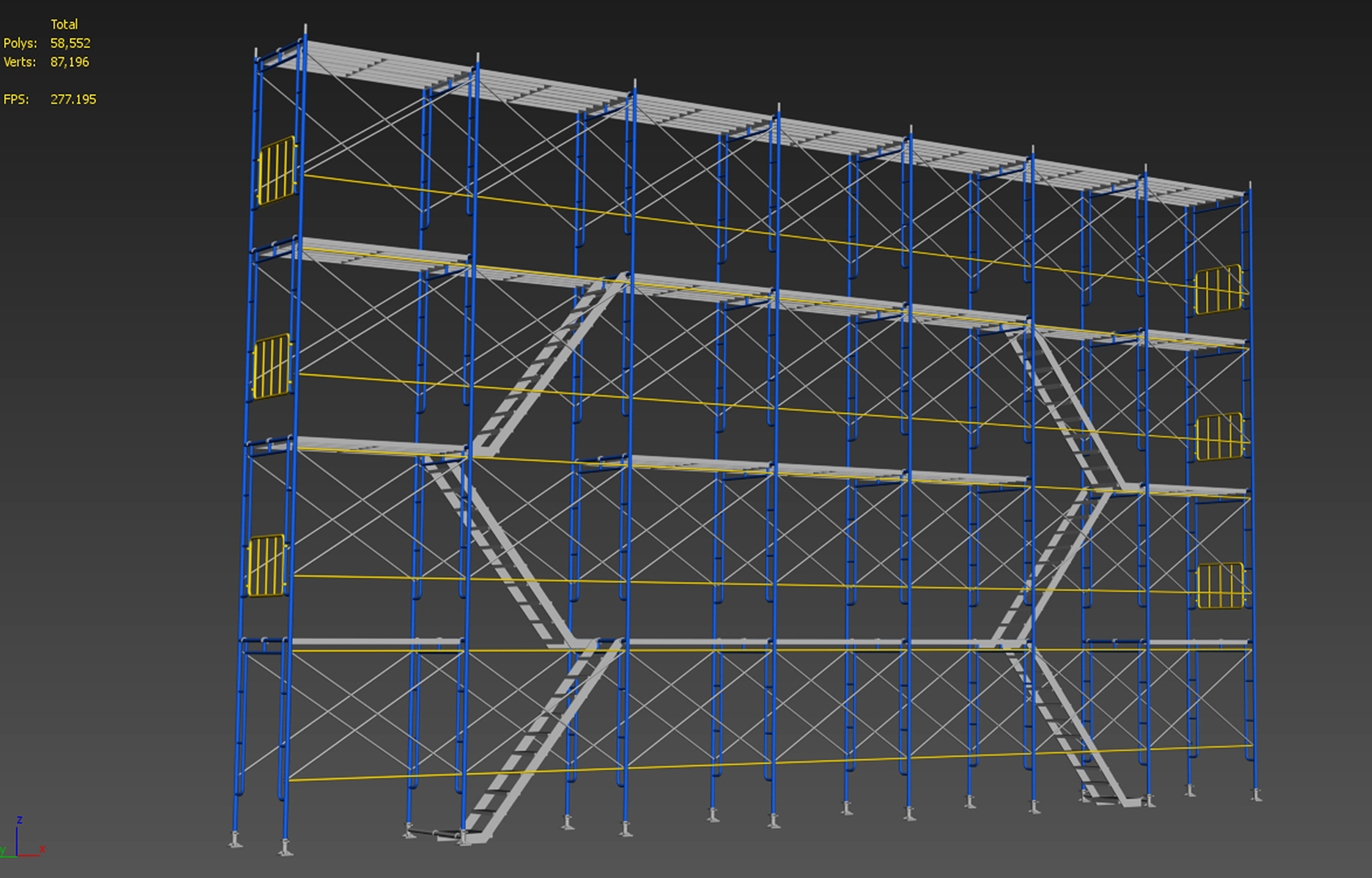 3D scaffold construction model - TurboSquid 1580026