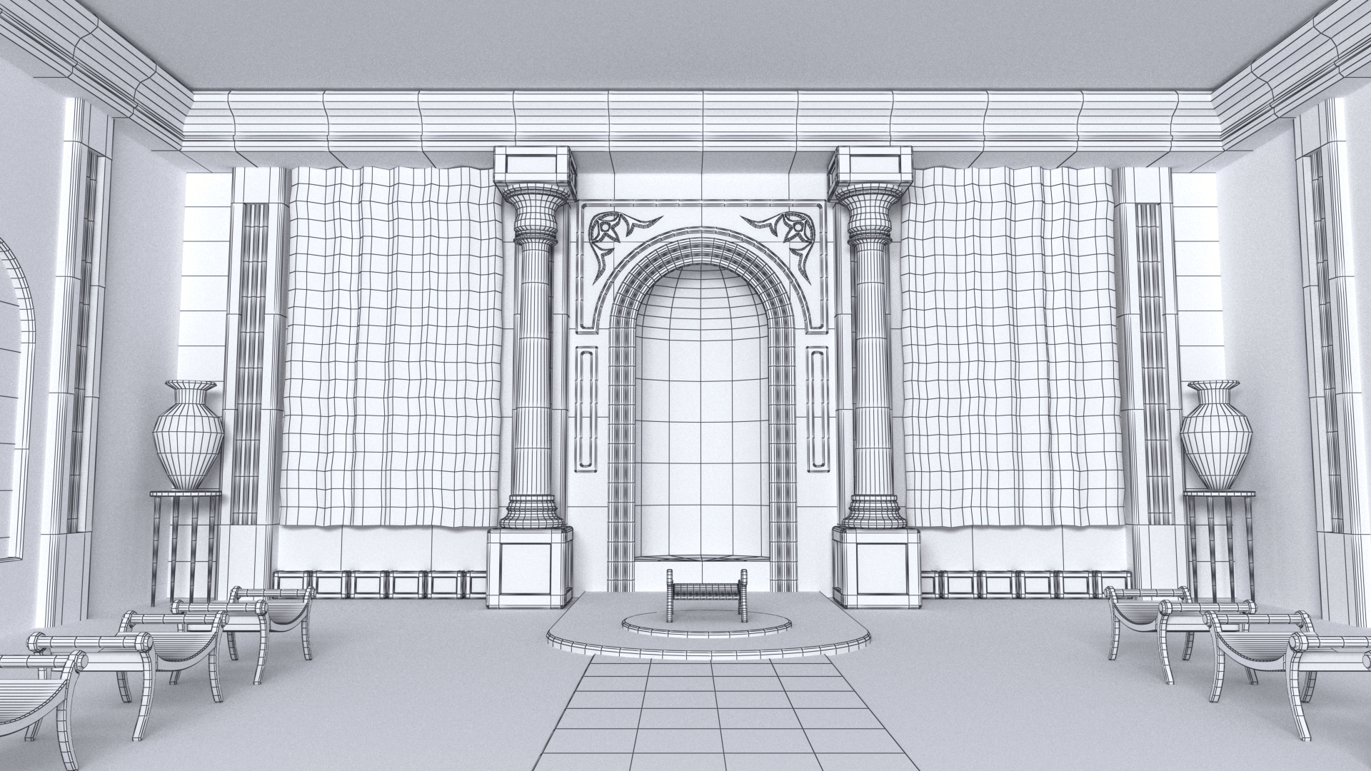 Interior arabic palace 3D model - TurboSquid 1580166