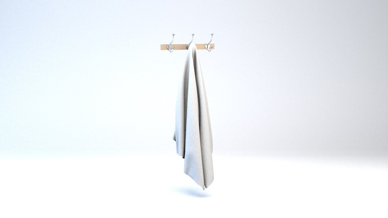 Towel cloth hanging hooks 3D model - TurboSquid 1580186