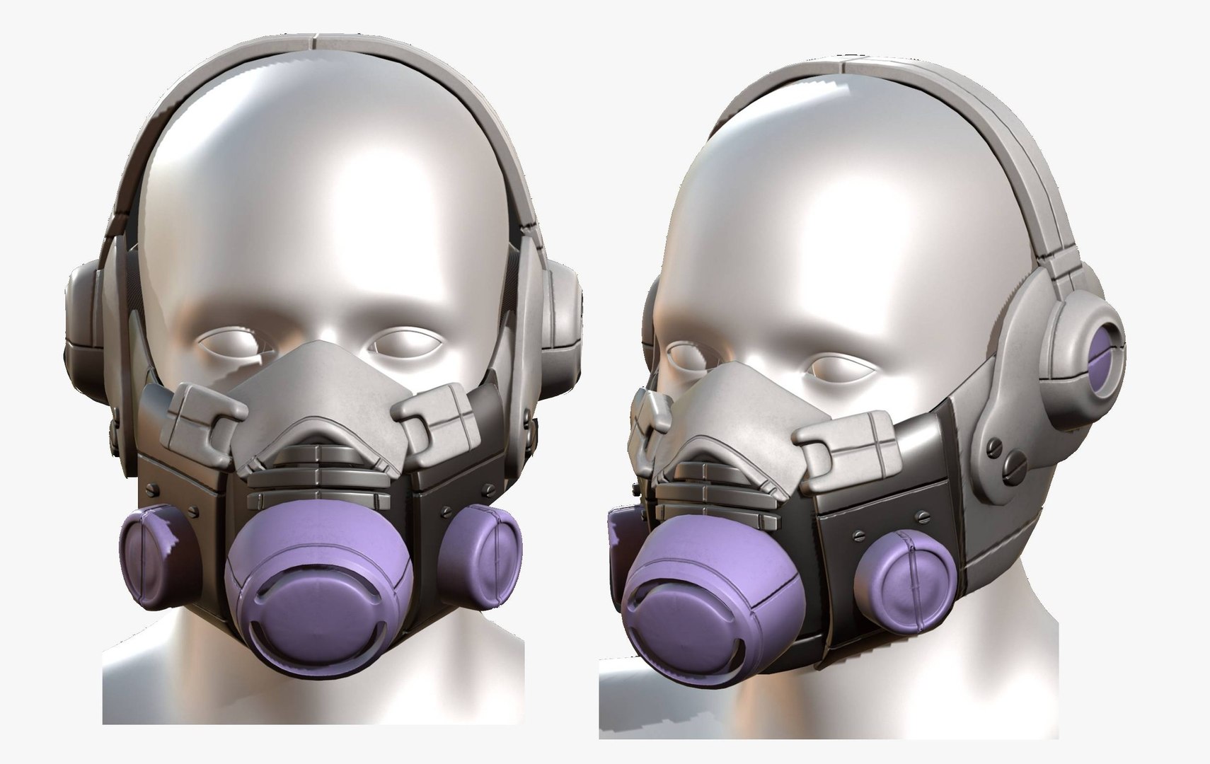 Gas mask 3D model - TurboSquid 1580278