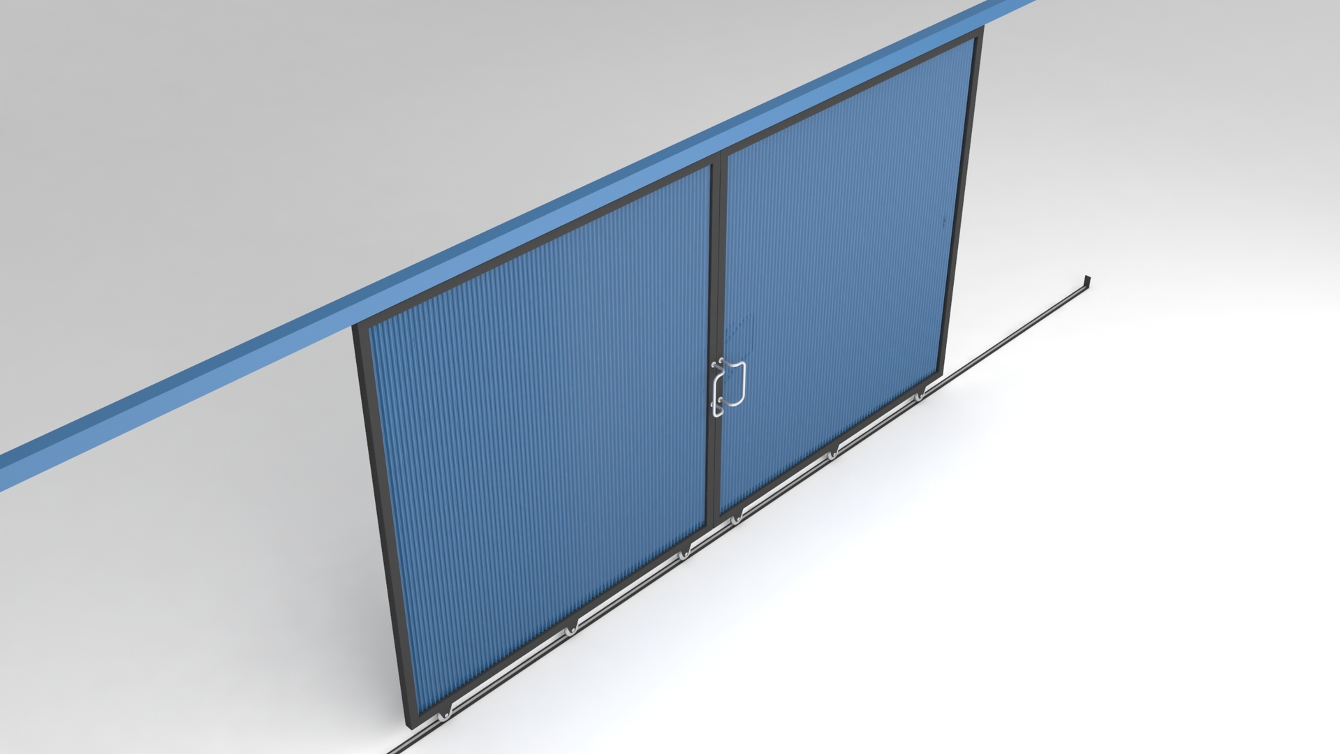 3D factory sliding door warehouses model - TurboSquid 1580468