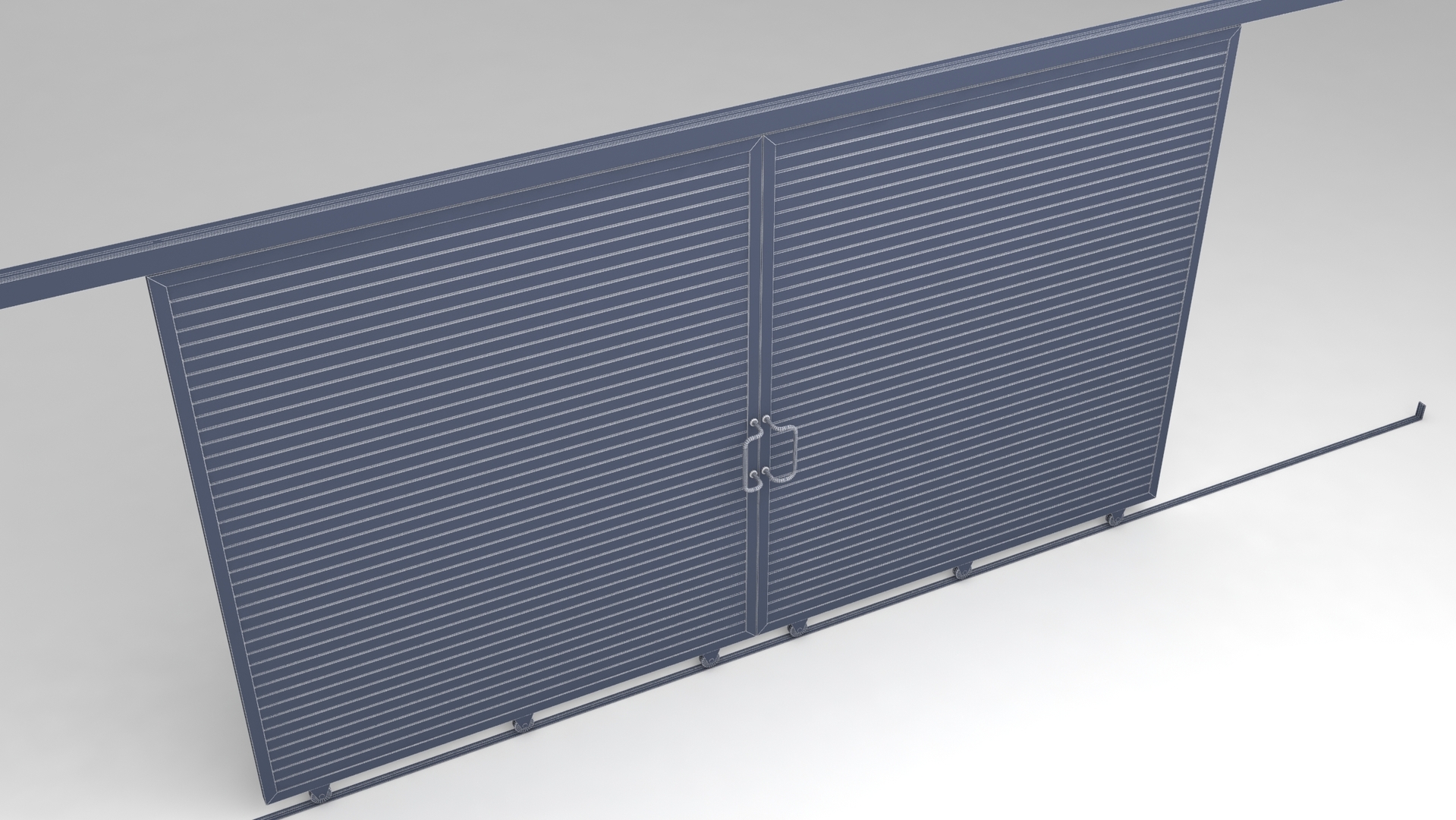 3D factory sliding door warehouses model - TurboSquid 1580448