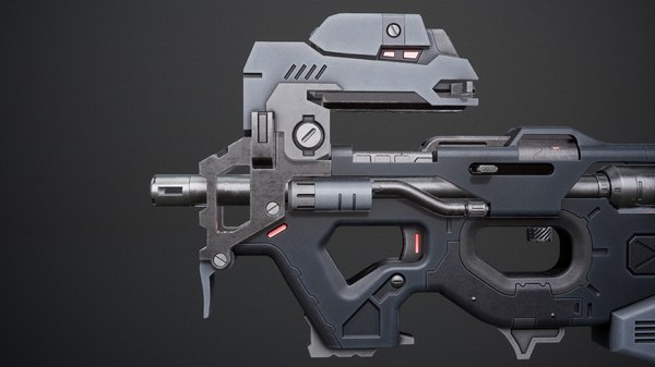 3D futuristic p90 model - TurboSquid 1580496