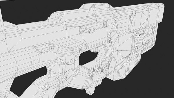 3D futuristic p90 model - TurboSquid 1580496