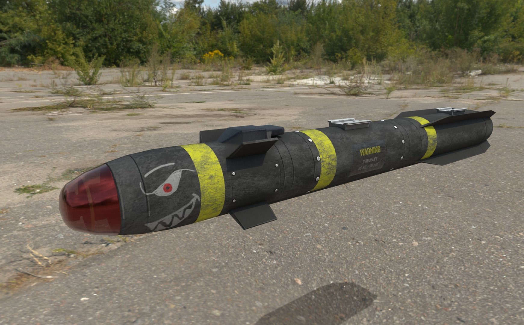 Hellfire missile agms 3D model - TurboSquid 1580509