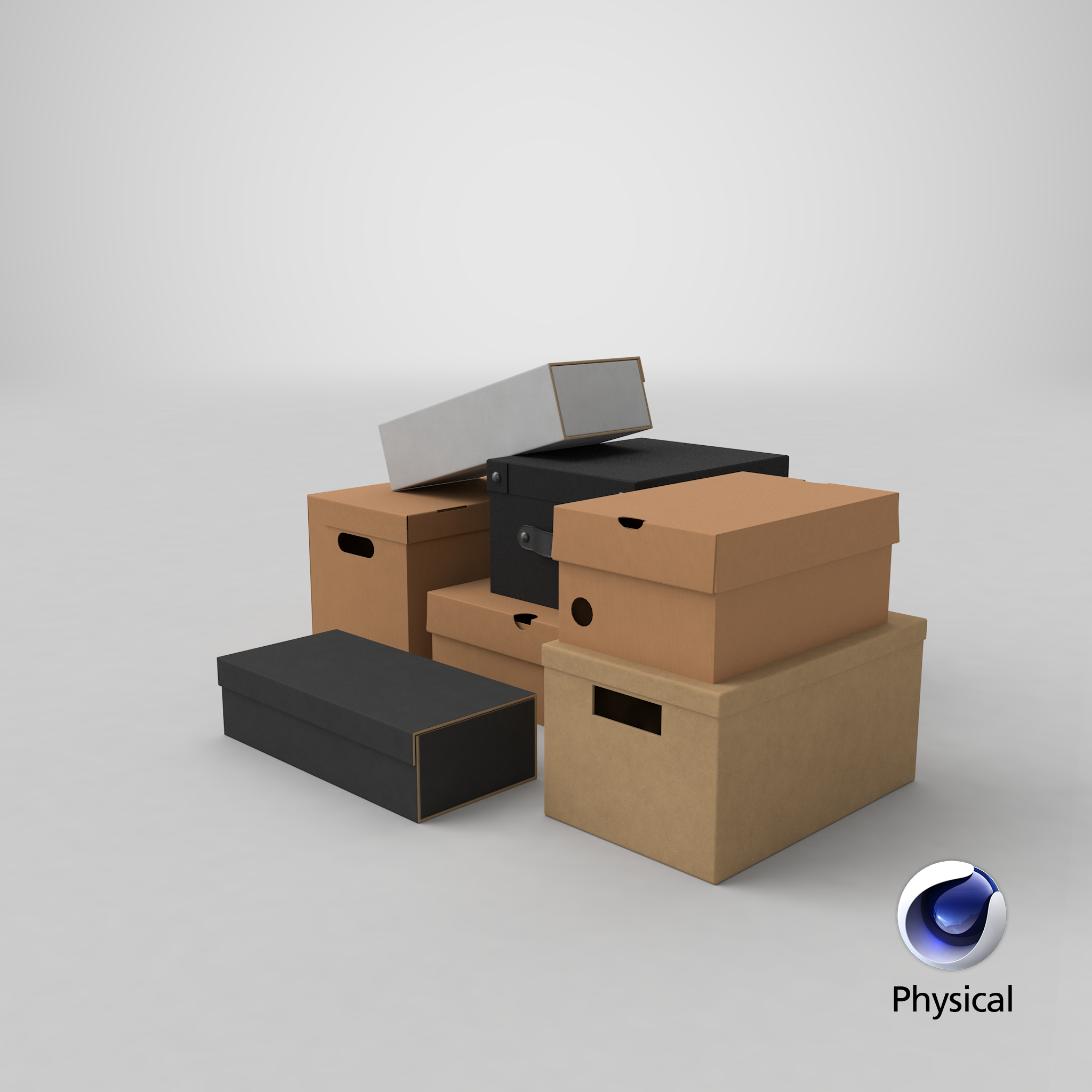 Realistic boxes model - TurboSquid 1578678