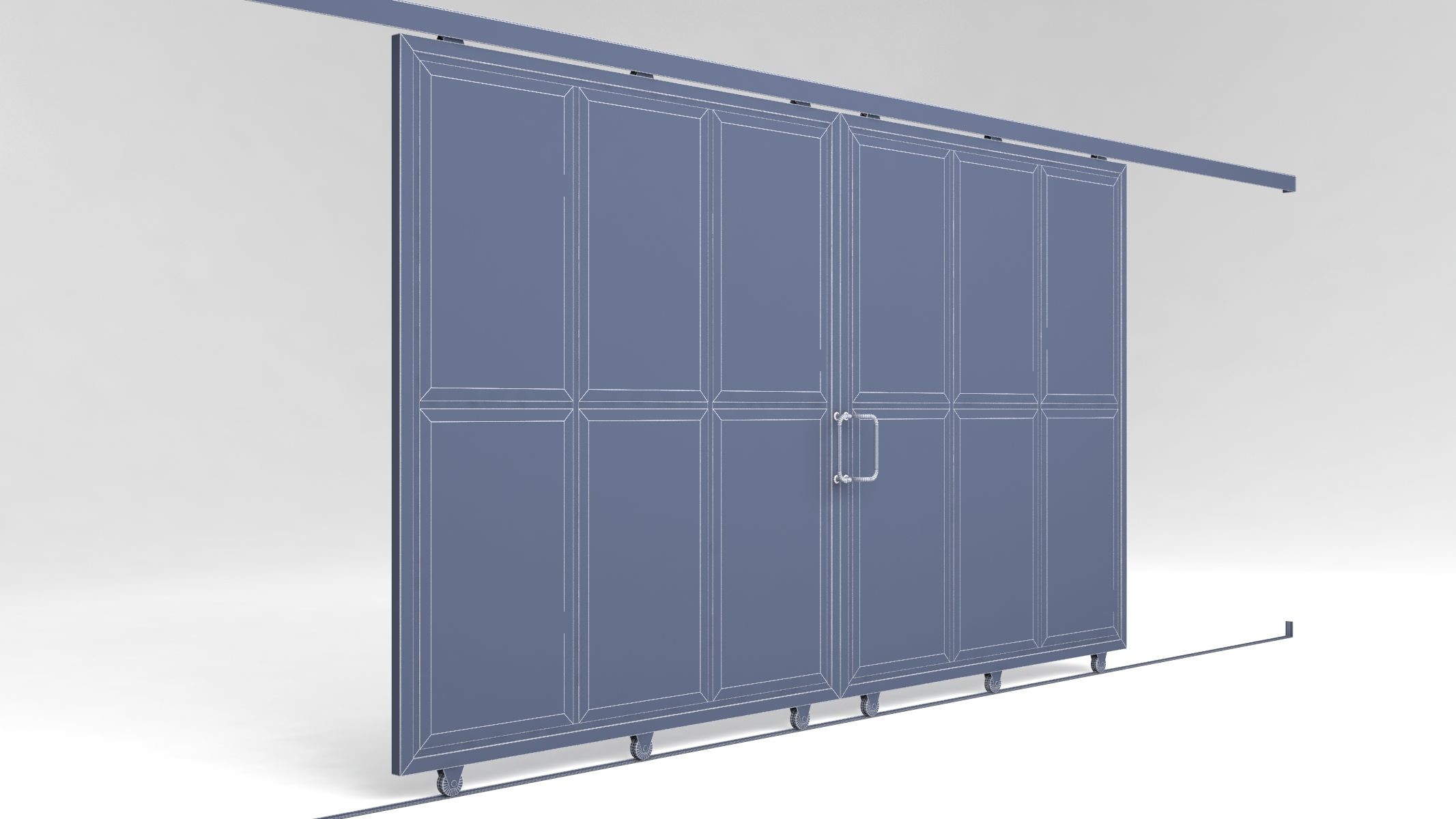 Factory sliding door warehouses 3D model - TurboSquid 1580761