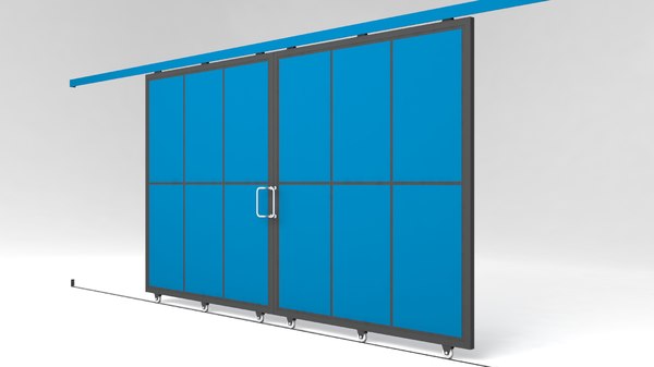 Factory sliding door warehouses 3D model - TurboSquid 1580761