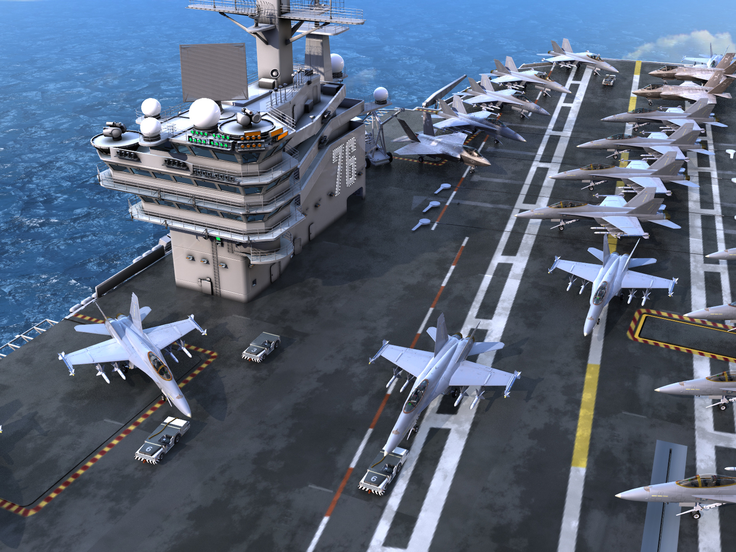 aircraft carrier ship 3d model