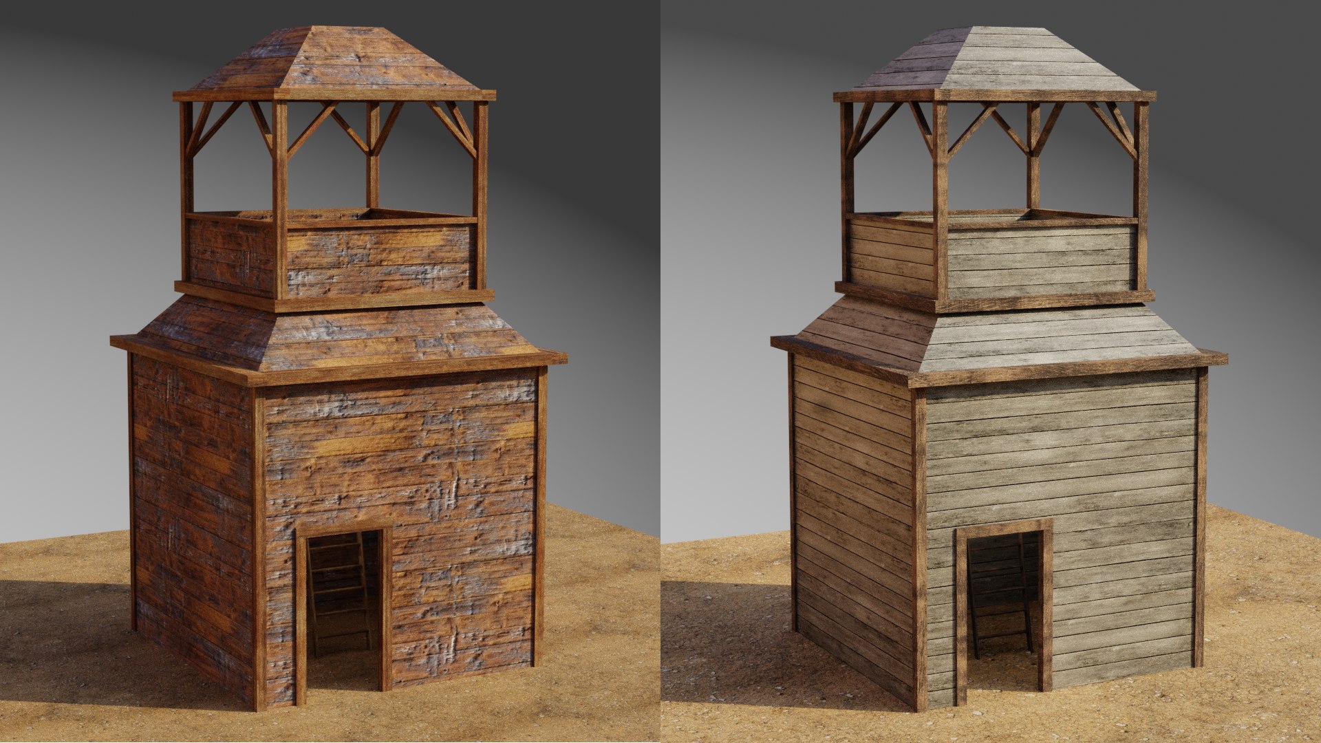 Wooden military tower 3D model - TurboSquid 1581010