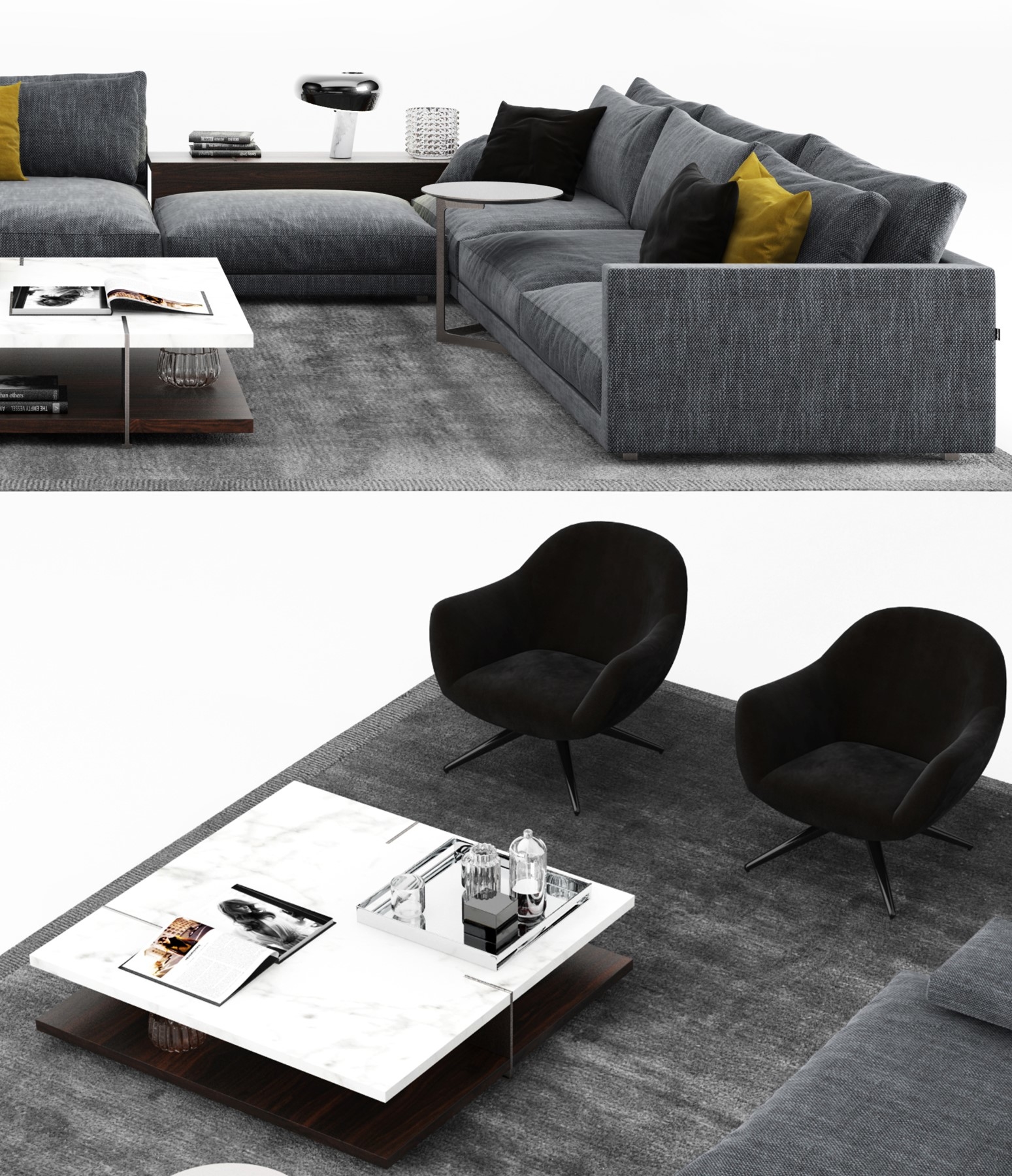1 poliform bristol sofa 3D - TurboSquid 1581076