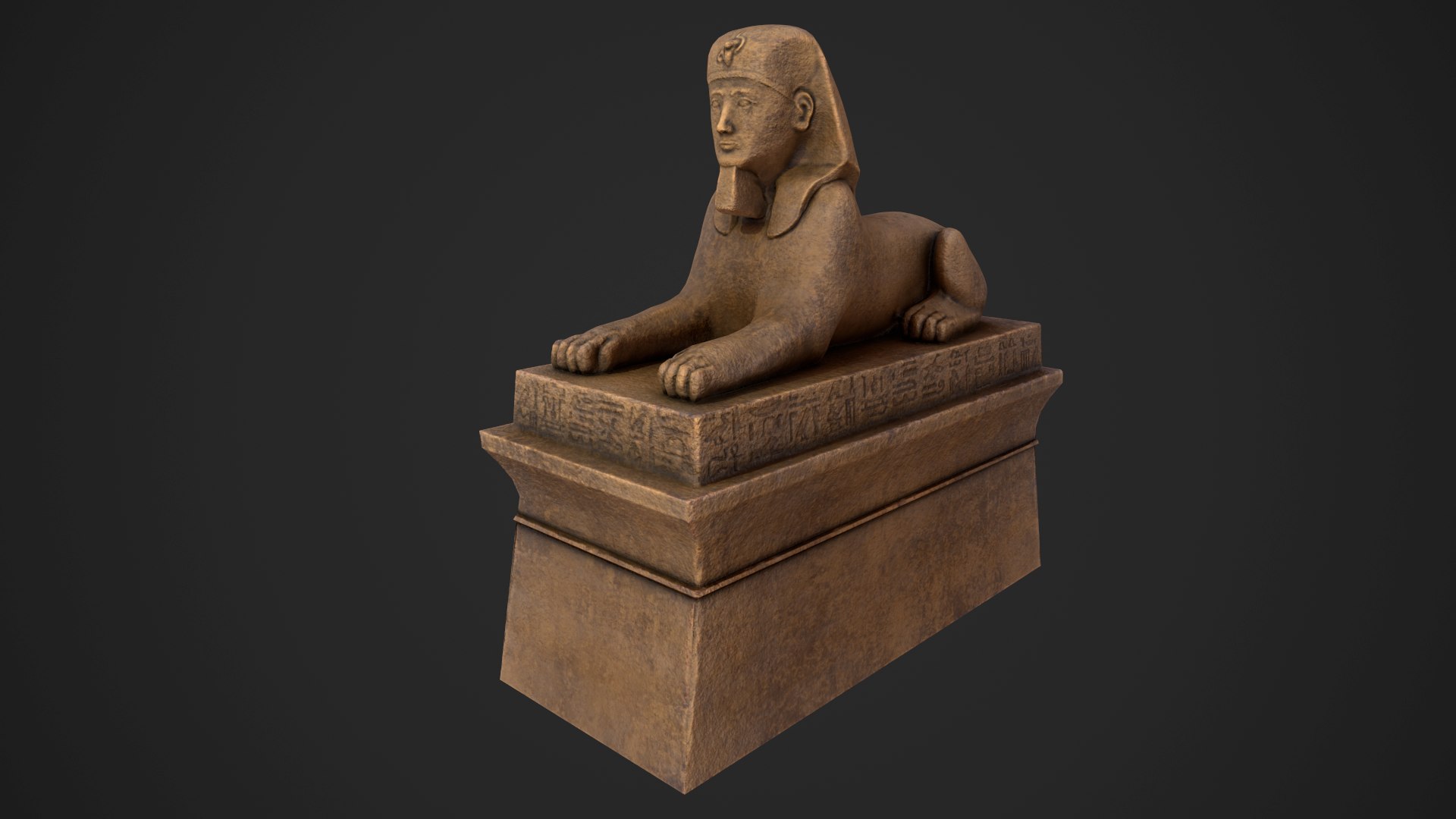 3D sculpture sphinx - TurboSquid 1581105