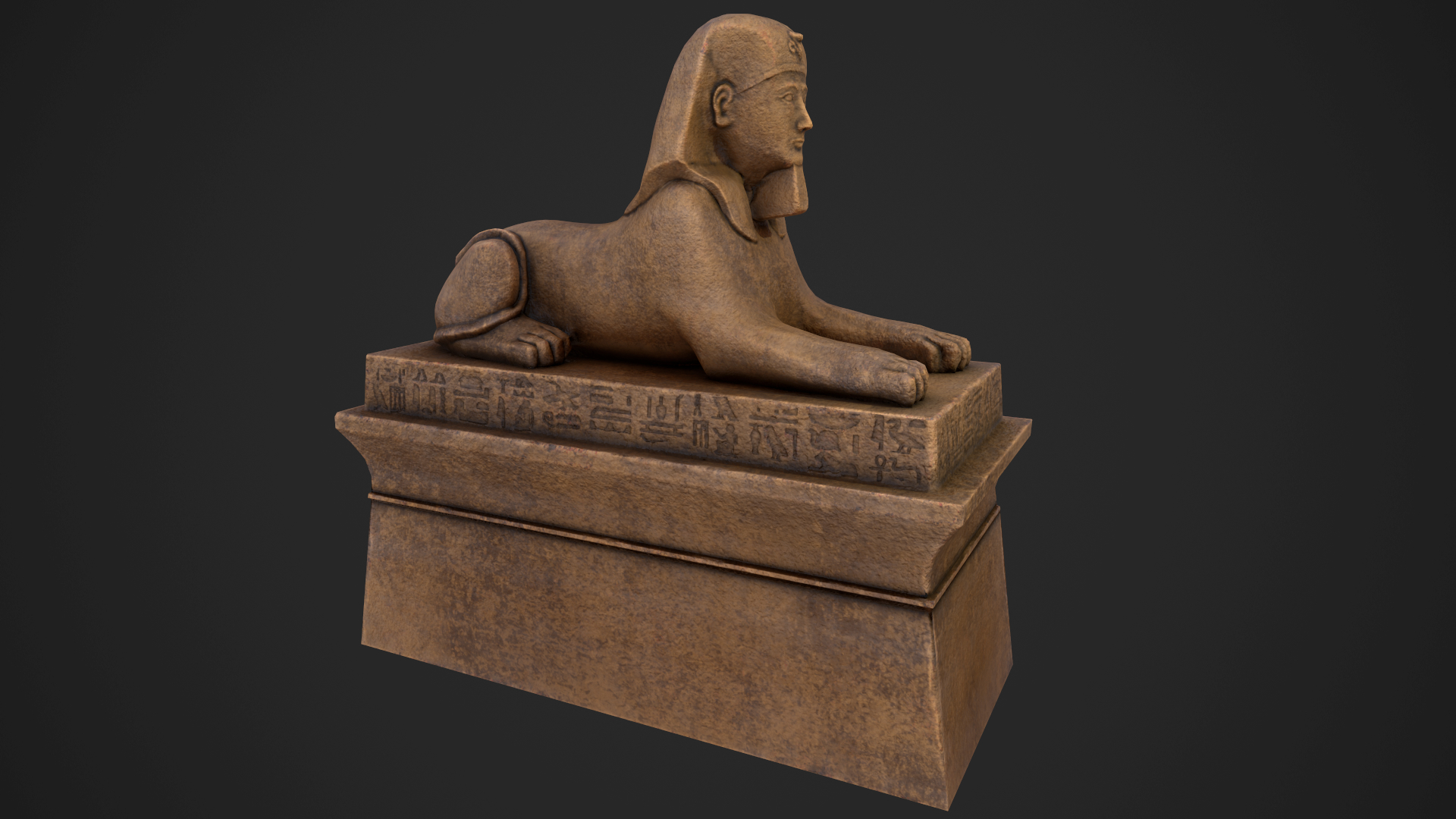3D sculpture sphinx - TurboSquid 1581105