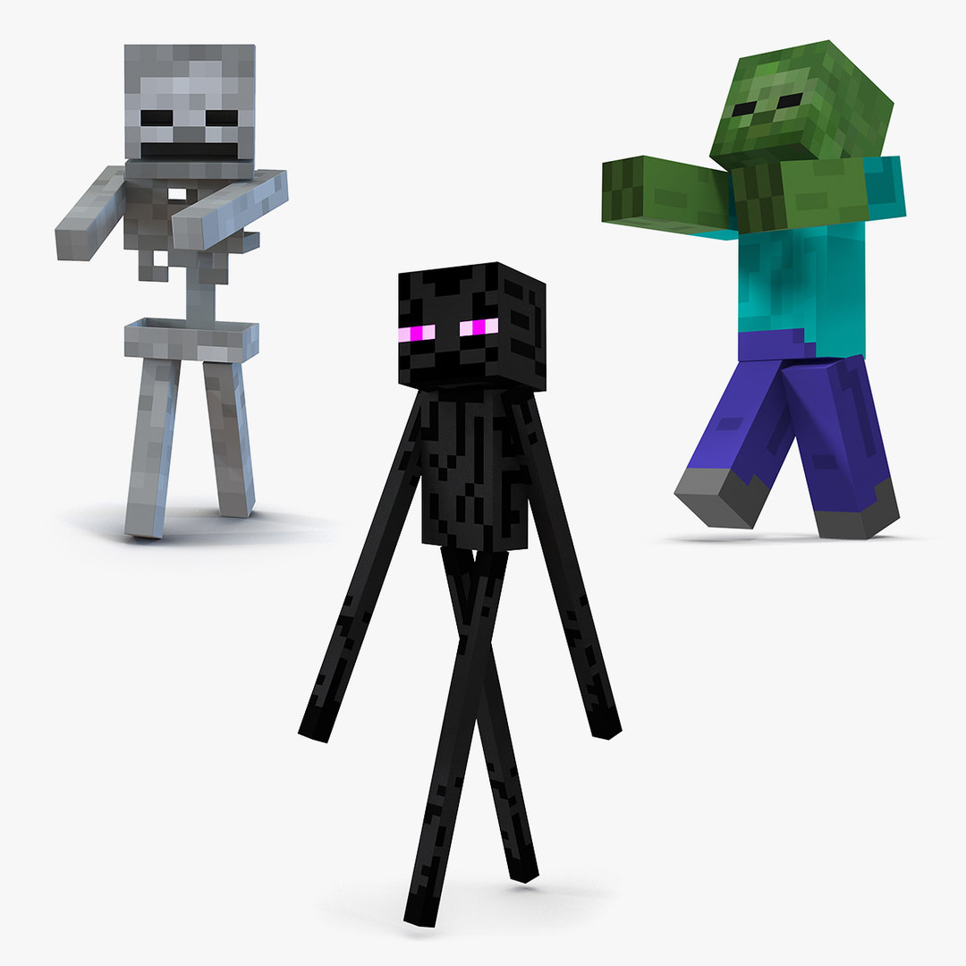 modelo 3d Minecraft Characters Rigged Collection - TurboSquid 1581436