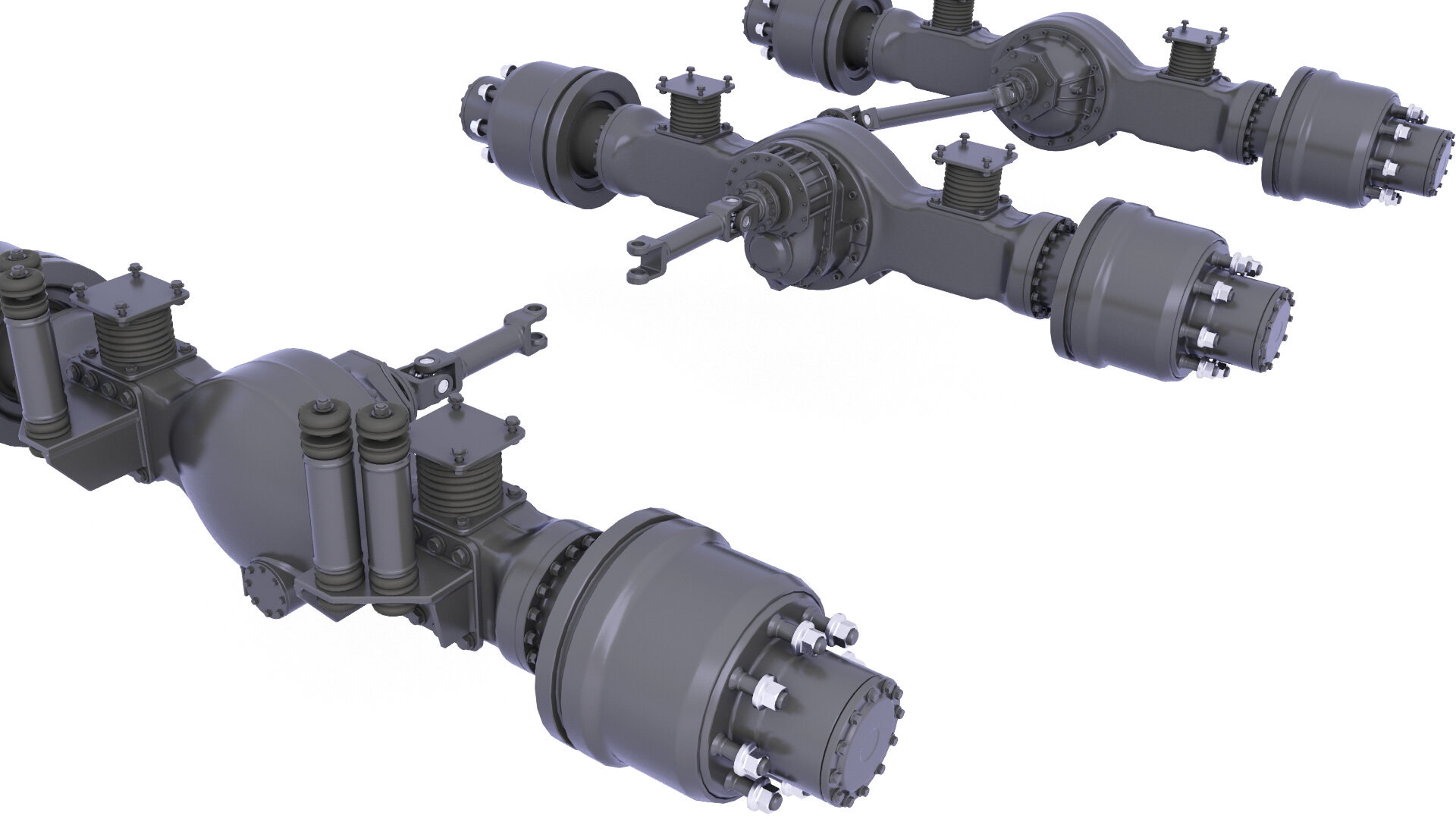 3D suspension axle rear model - TurboSquid 1581246