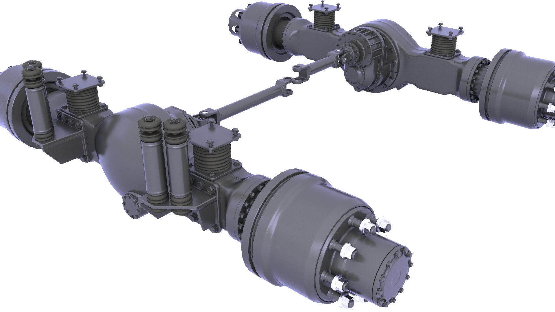 Suspension axle rear 3D model - TurboSquid 1581255