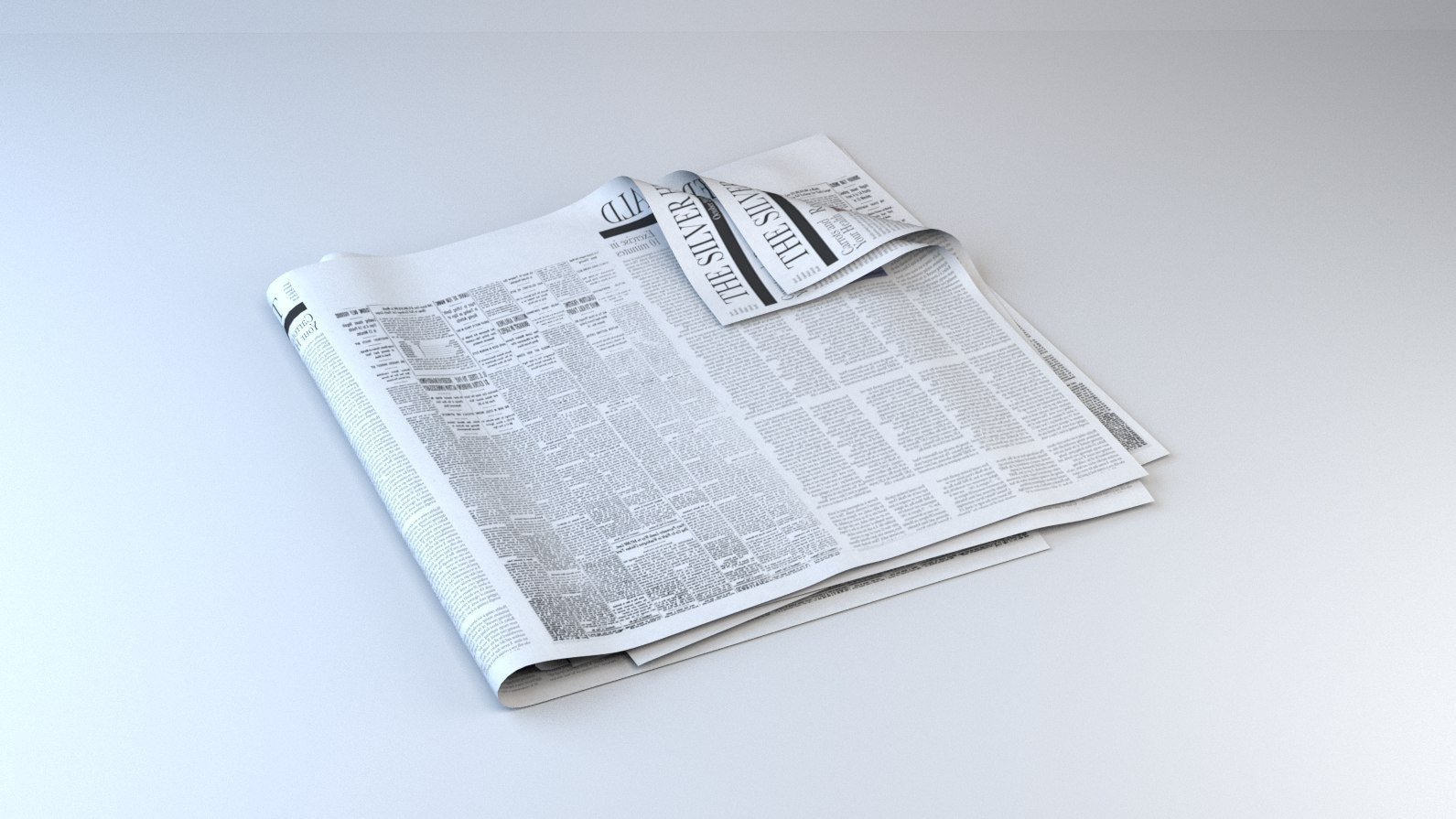 Paper newspaper fold 3D model - TurboSquid 1581231