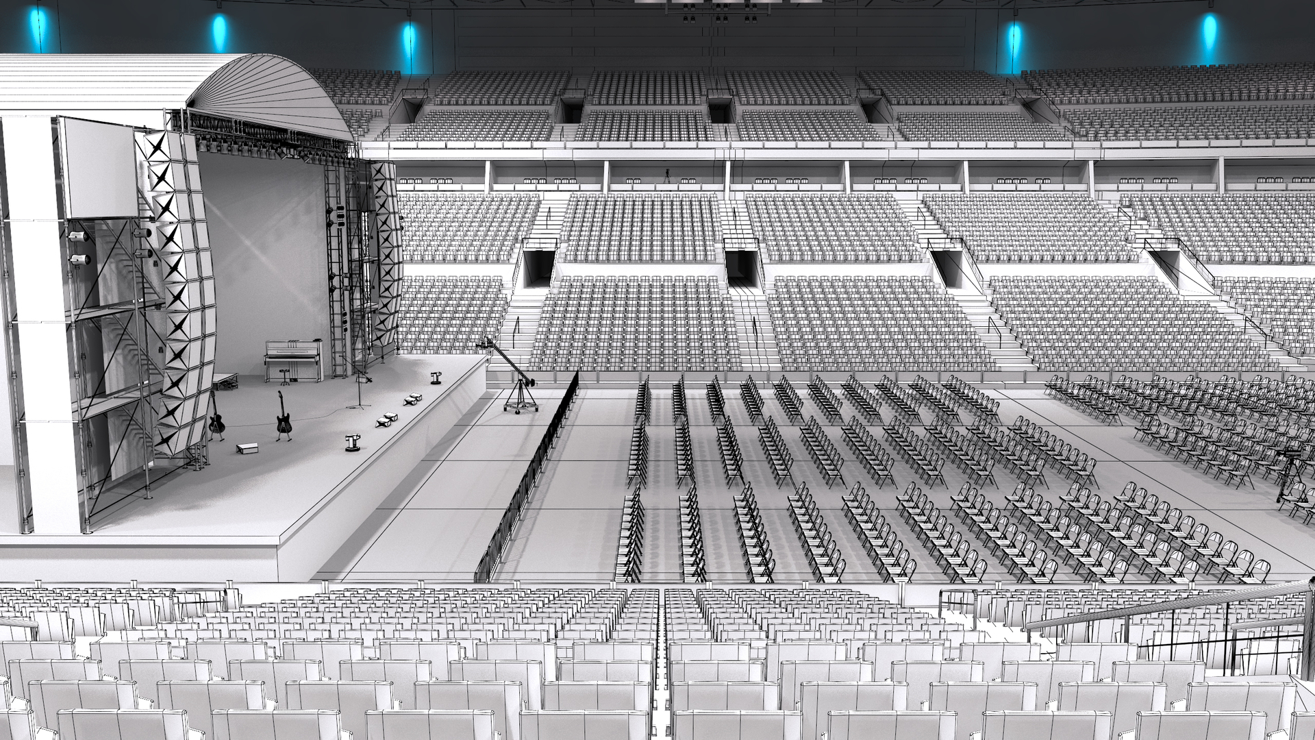 modelo 3d Arena del escenario - TurboSquid 1581260