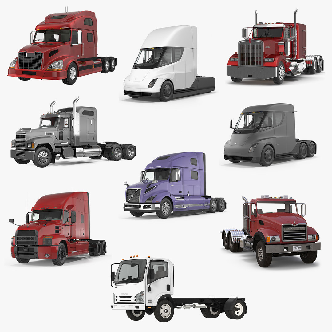 3D trucks 3 model - TurboSquid 1581608