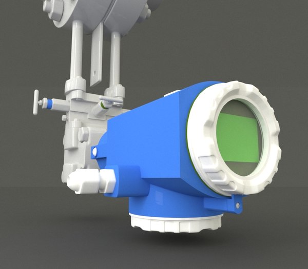 3D dp flowmeter - TurboSquid 1581483