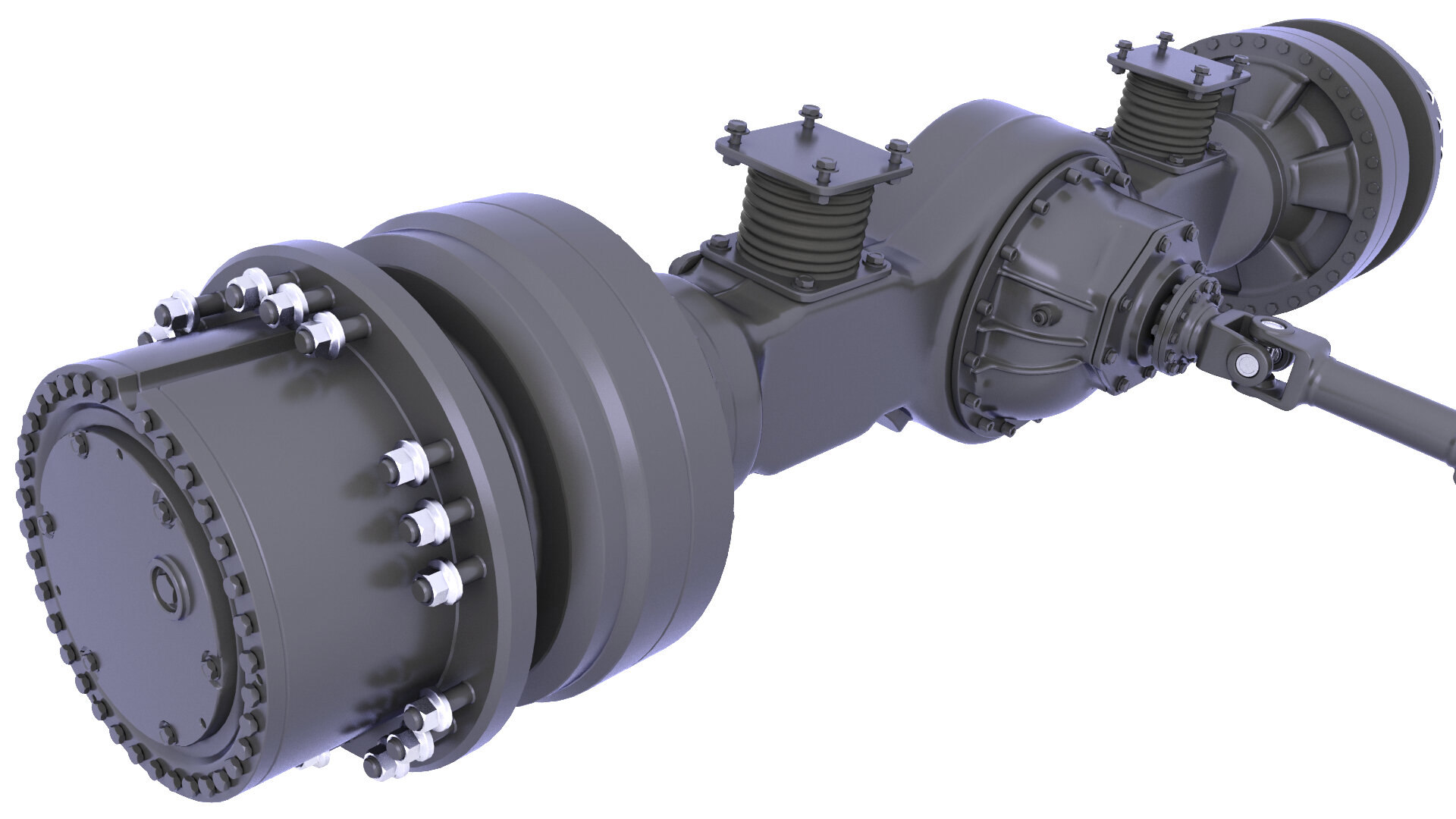 3D model suspension axle rear - TurboSquid 1581681