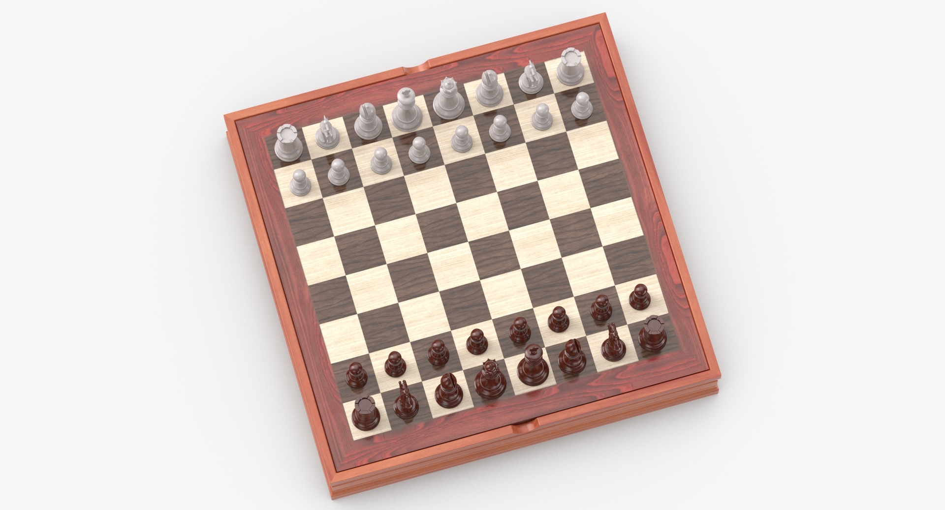 3D chess board set 02 model - TurboSquid 1581651