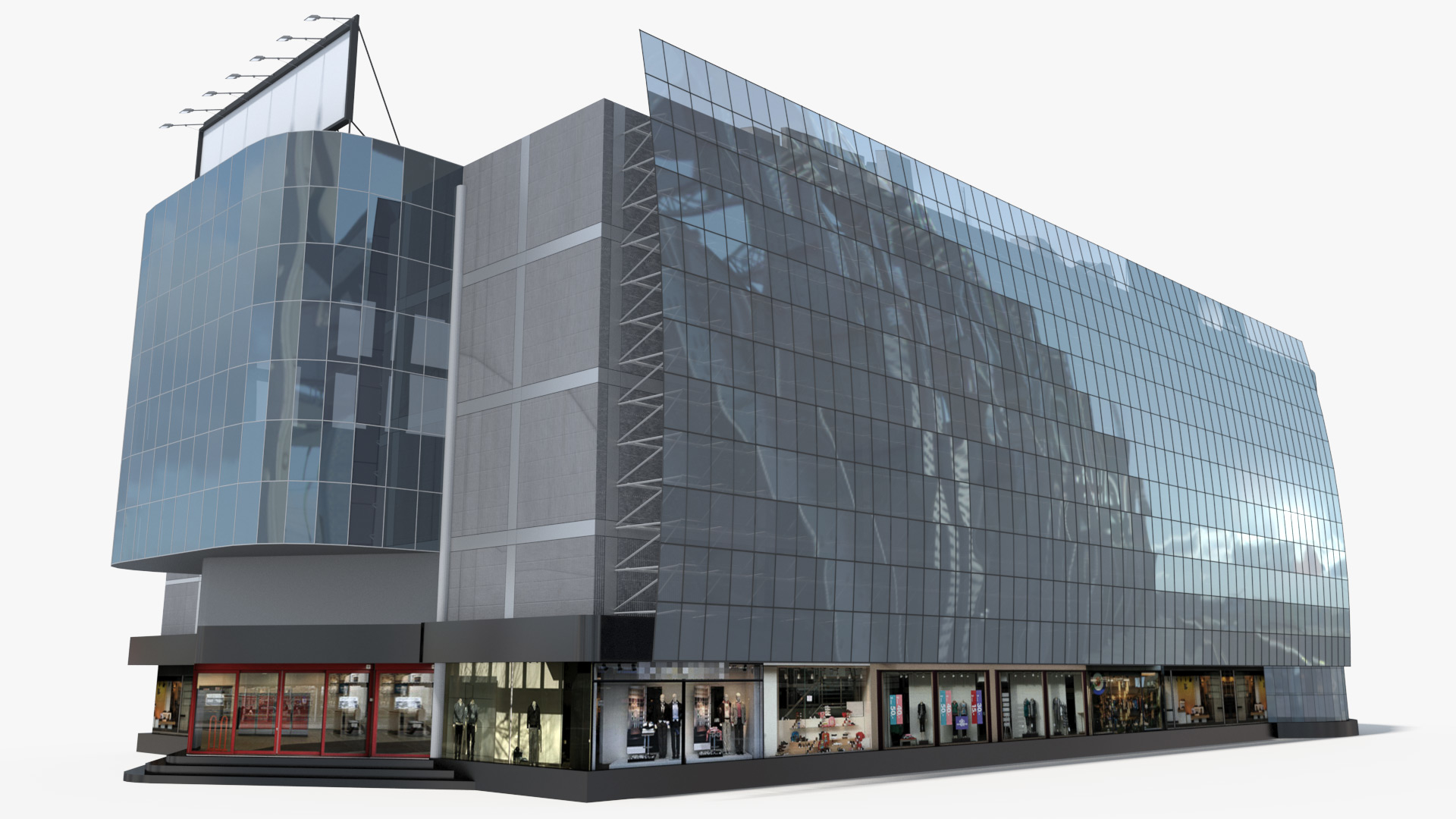 Shop mall model - TurboSquid 1581703