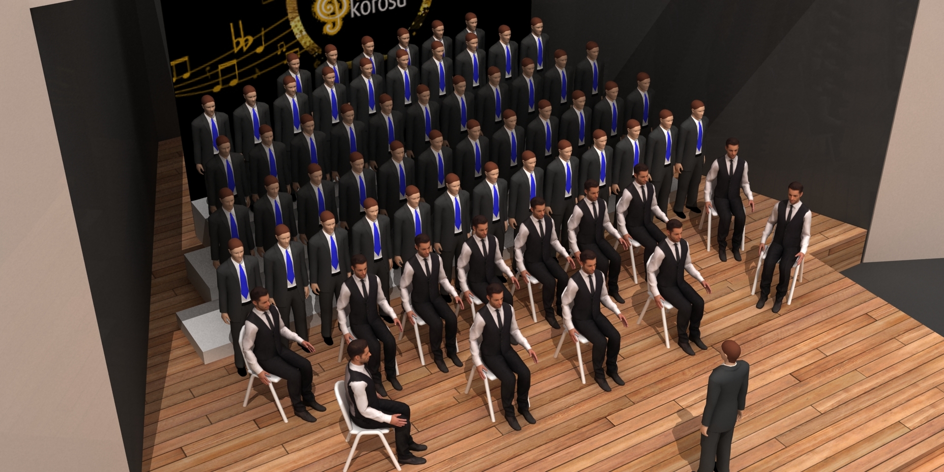 3D theatrical orchestra stage - TurboSquid 1581786