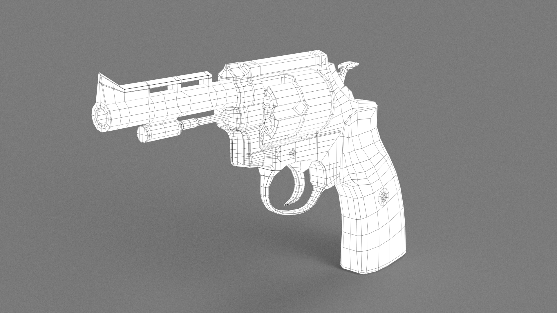 3D revolver metallic model - TurboSquid 1581806