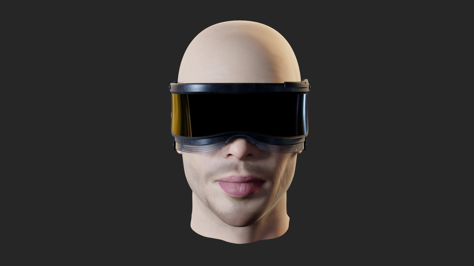 3D cyberpunk futuristic goggles - - TurboSquid 1581834