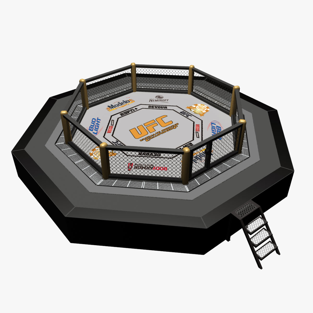 3D model mixed octagon ring - TurboSquid 1581882