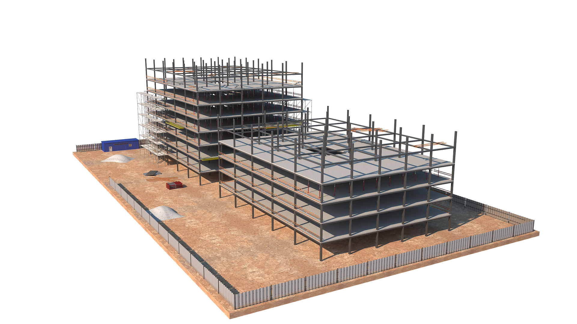 Construction site 3D model - TurboSquid 1582006