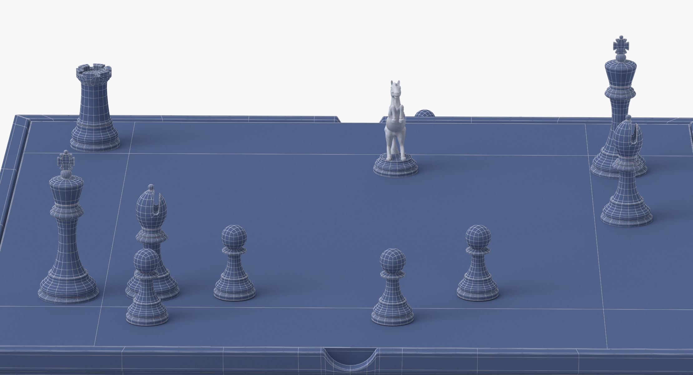 3D chess board set 02 - TurboSquid 1582036