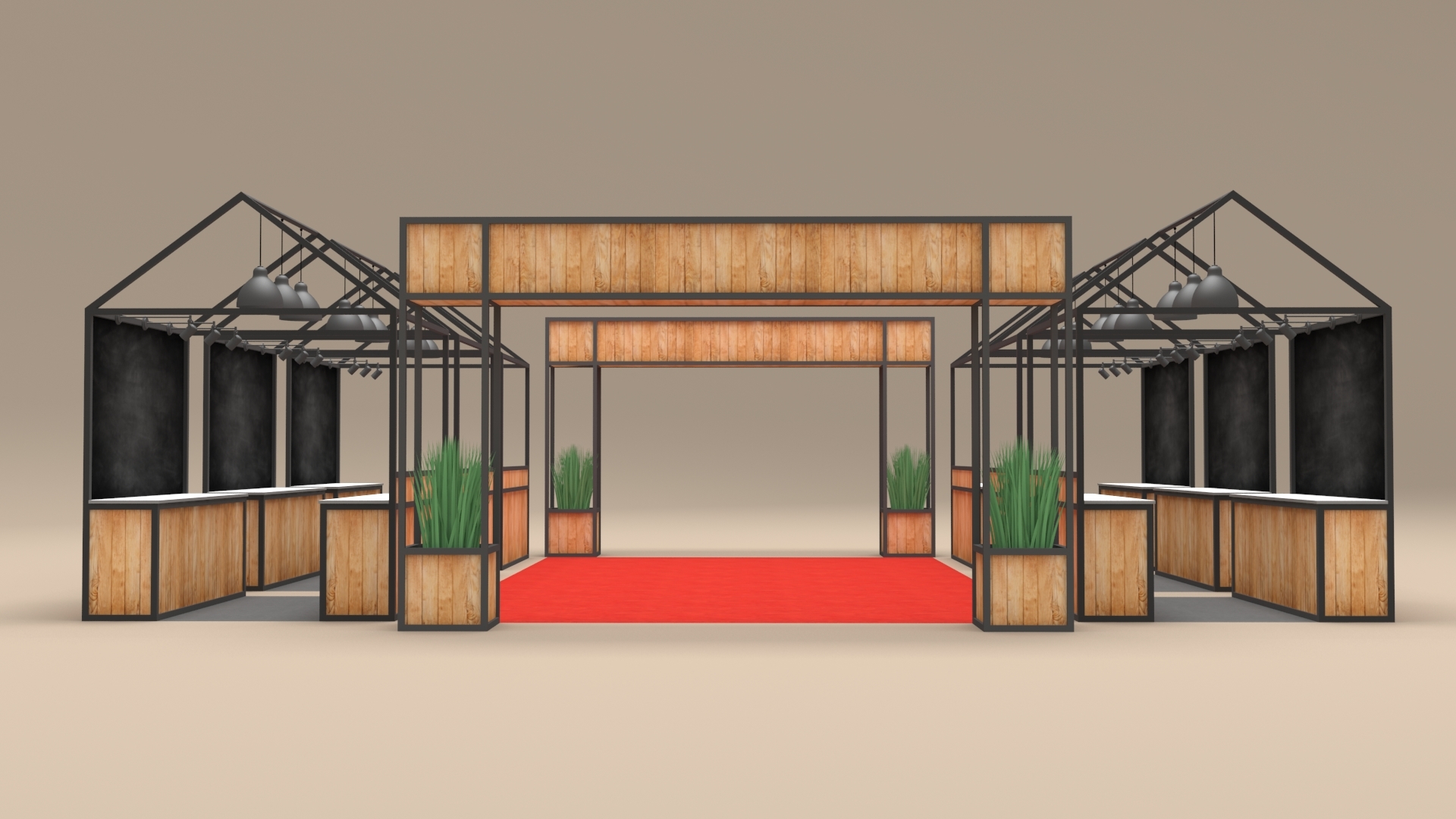 Layout des Food-Courts 3D-Modell - TurboSquid 1582200