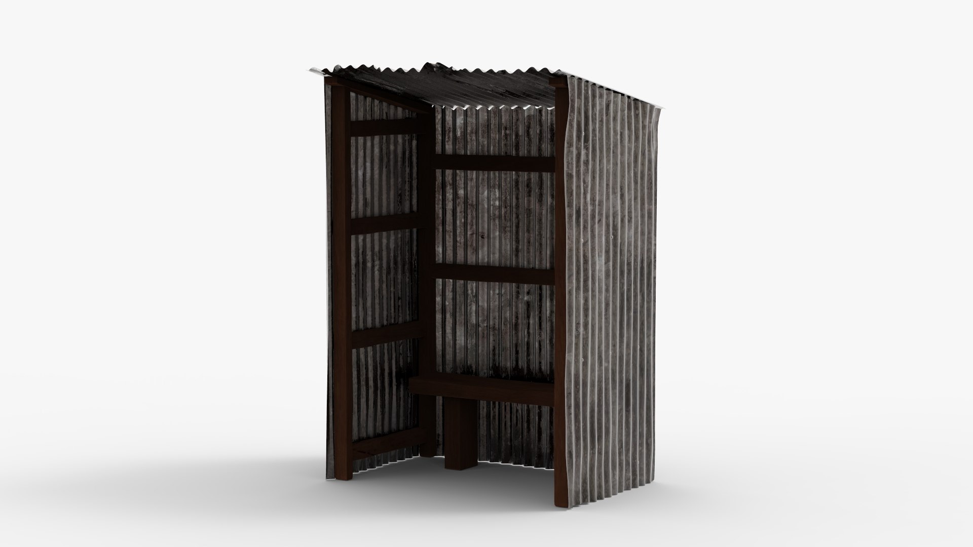 3D sheet metal shack model - TurboSquid 1582346