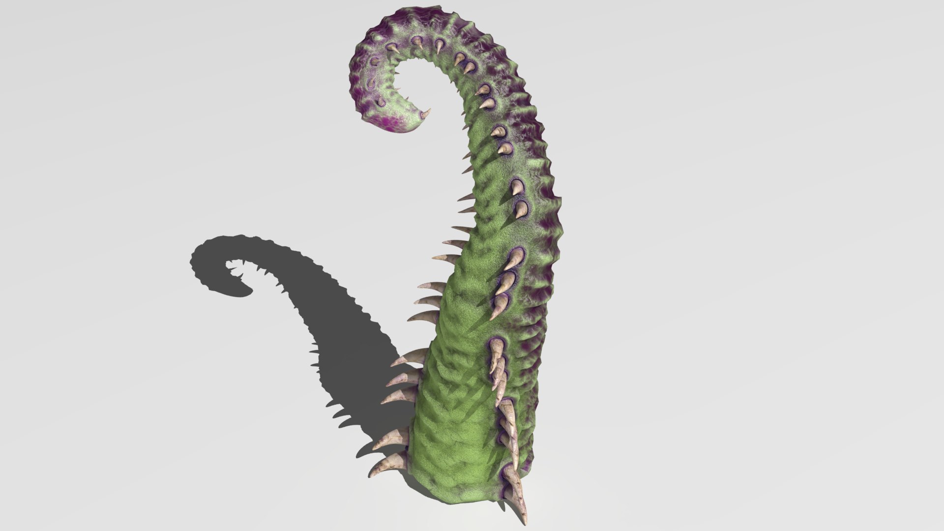 3D rigged worm tentacle - TurboSquid 1582543