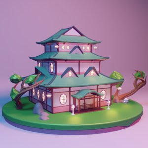 Architecture Japanese Blender Models for Download | TurboSquid