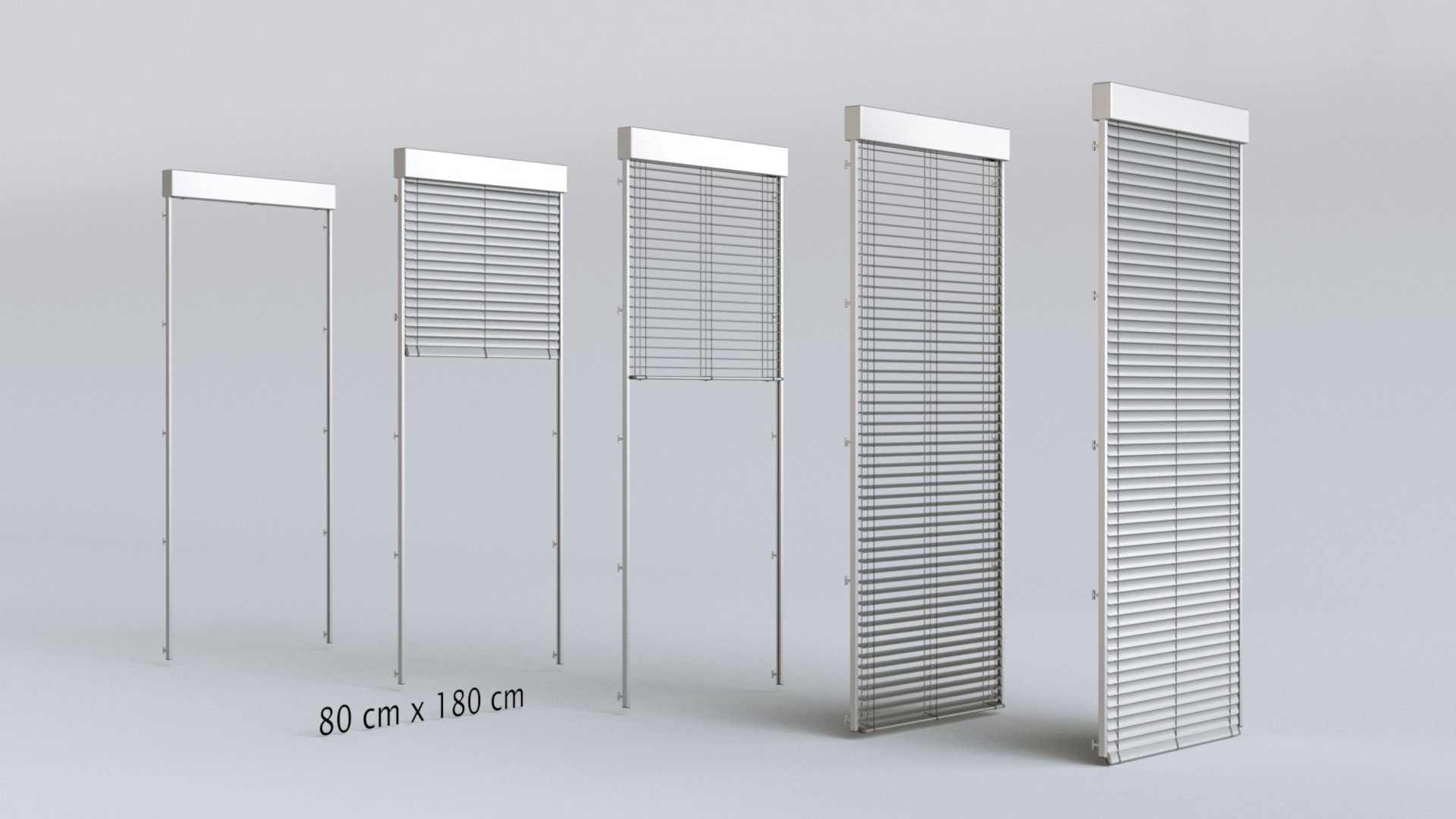 3D venetian blinds rails 80 - TurboSquid 1582840
