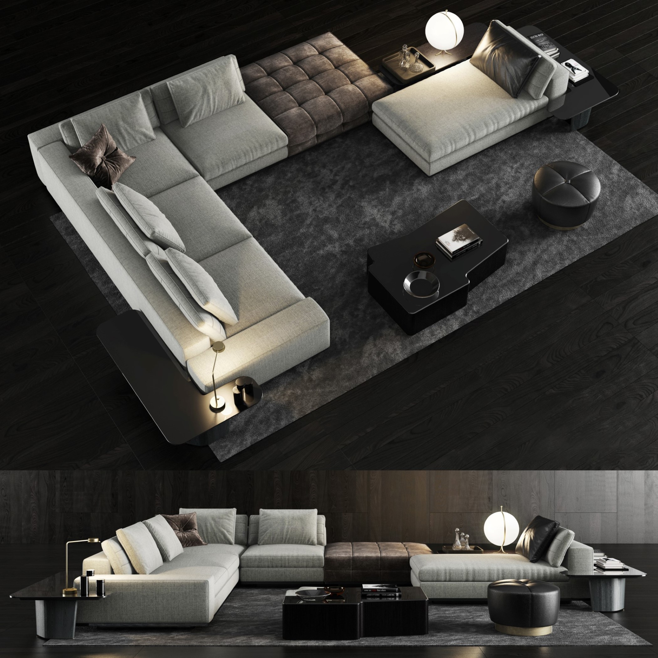 3D minotti lawrence sofa 3 - TurboSquid 1582904