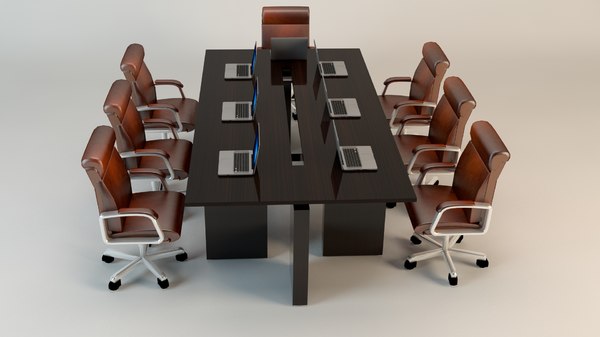3D conference table - TurboSquid 1583067