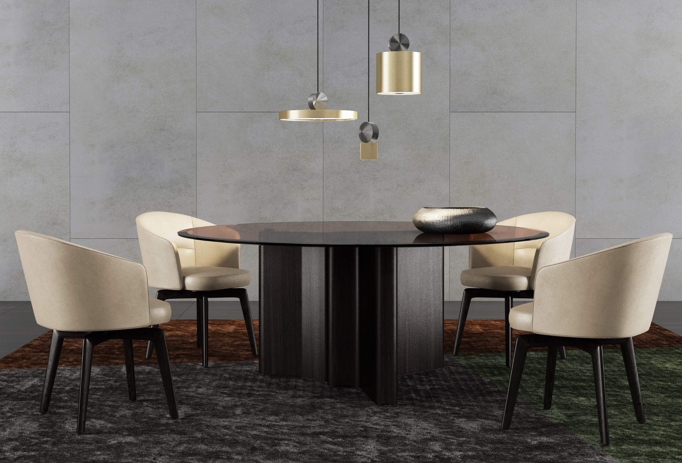 Minotti lou dining table 3D model - TurboSquid 1583206