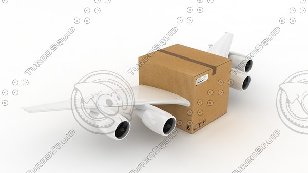 3D corrugated box airplane wings - TurboSquid 1583238