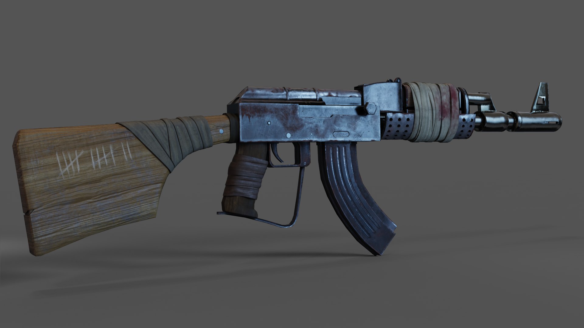 3D ak 47 model - TurboSquid 1583558