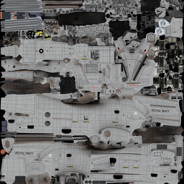 Merlin hc4 3D model - TurboSquid 1583689