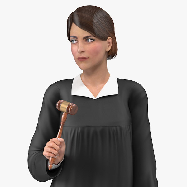 Female Judge with Gavel Rigged for Maya 3D 모델 - TurboSquid 1583885