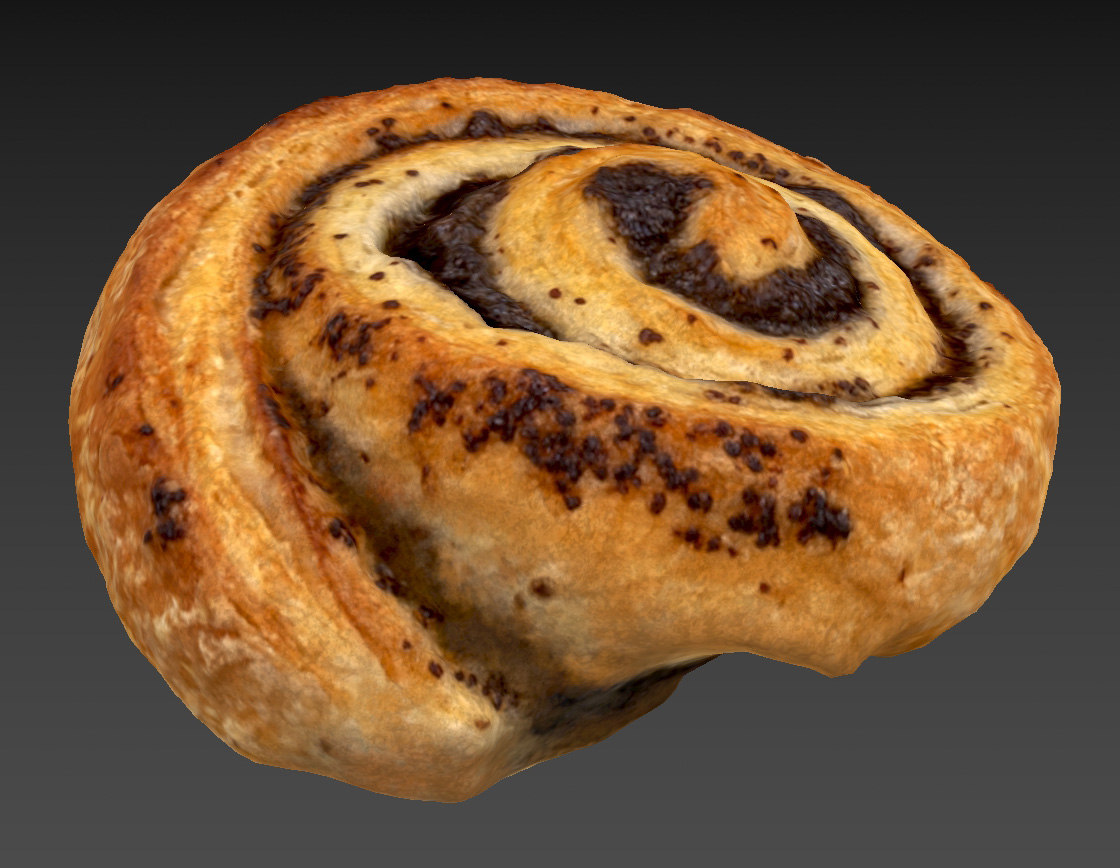 Sweetroll roll 3D model - TurboSquid 1577229